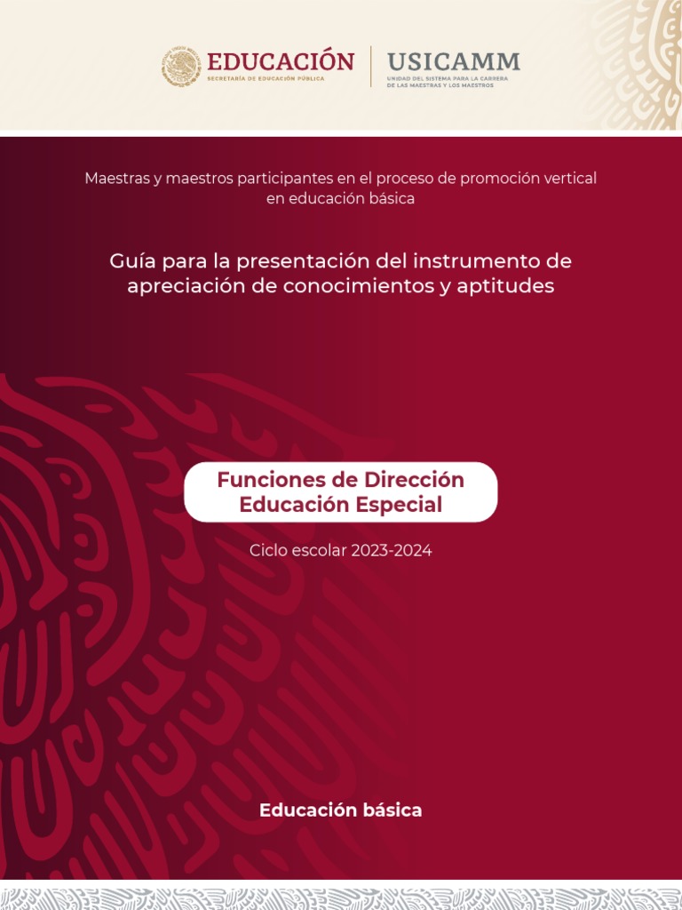 Guía para La Presentación Del Instrumento de Apreciación de ...