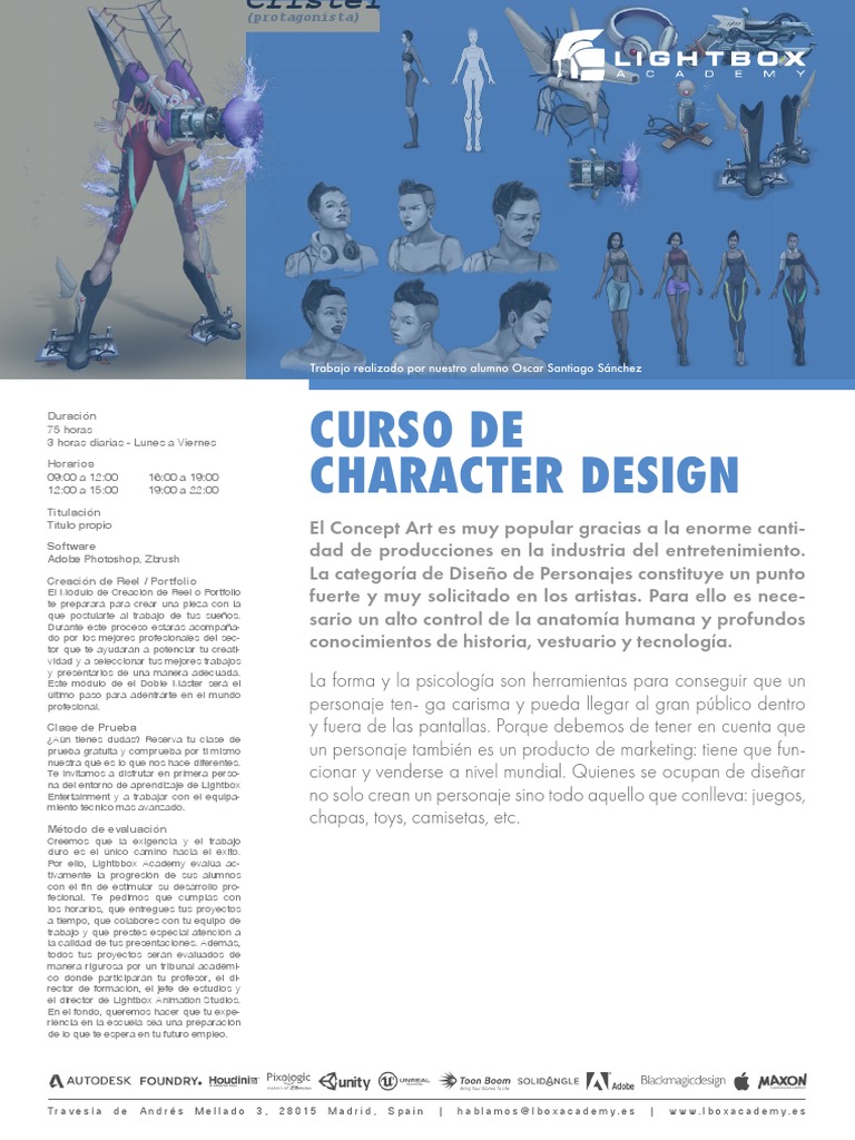 Temario Curso de Character Design | PDF