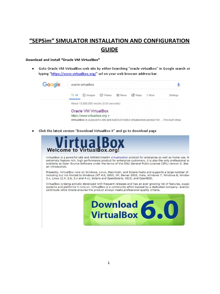 SEPsim Installation Guide - V2.1 | PDF | Installation (Computer ...