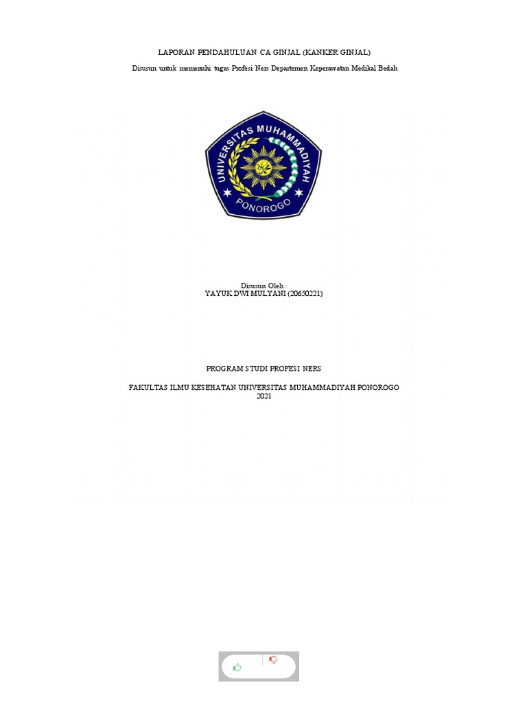 LP Ca Ginjal Yay Kelompok 2 2 - Compress | PDF