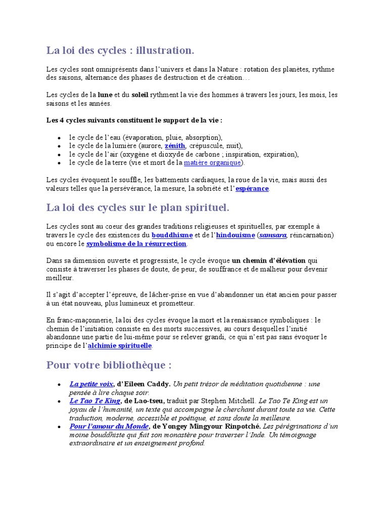 La Loi Des Cycle4 | PDF