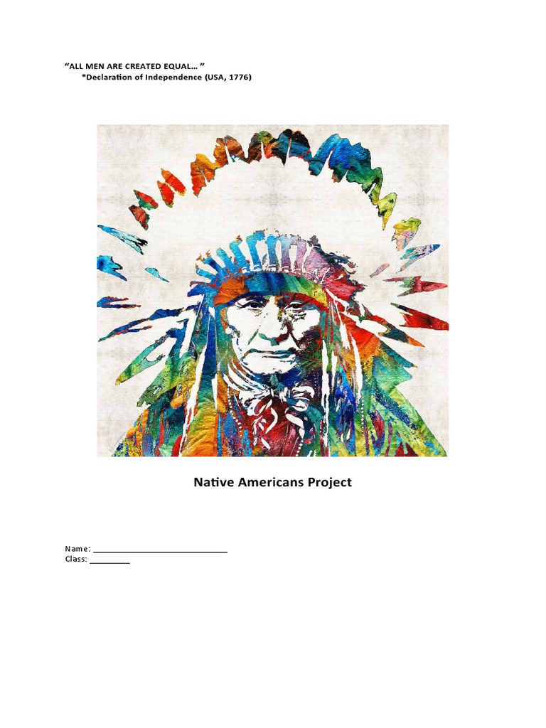 H5-H01 - Native Americans Project - 2223 | PDF | Social Science | Travel