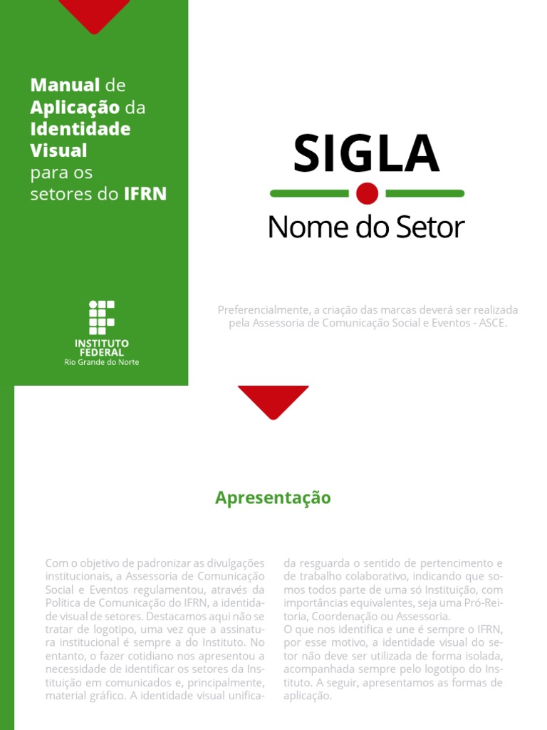 Identidade Visual Dos Setores Do IFRN | PDF | Logotipos