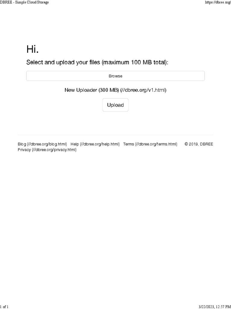 DBREE - Simple Cloud Storage PDF | PDF DBREE - Simple Cloud Storage PDF | PDF
