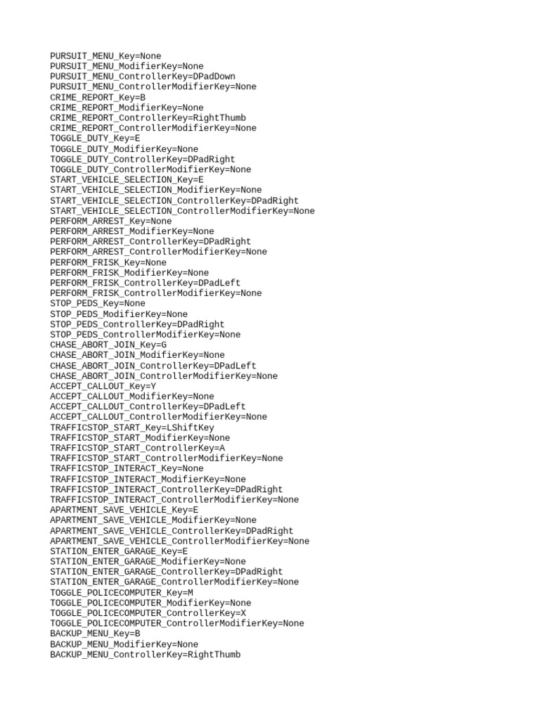 Game Controller Key Bindings Guide | PDF | Finance & Money Management