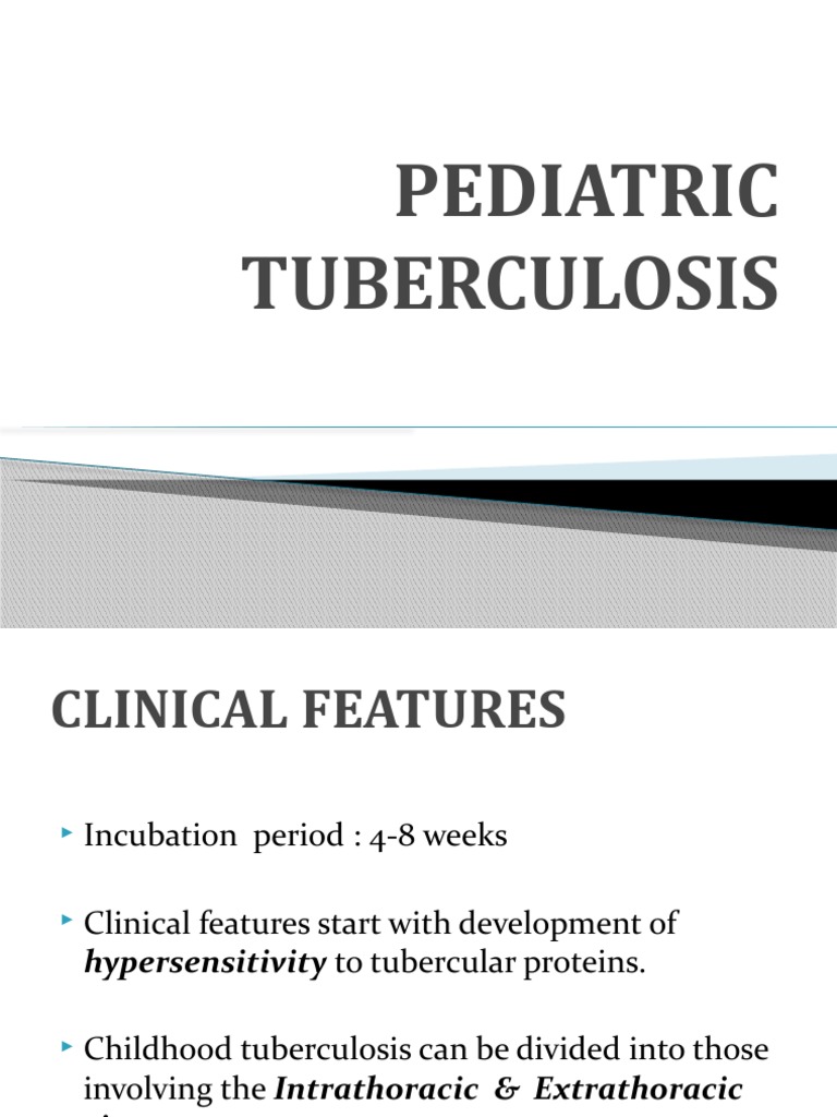 Pediatric Tuberculosis | PDF | Tuberculosis | Medical Specialties