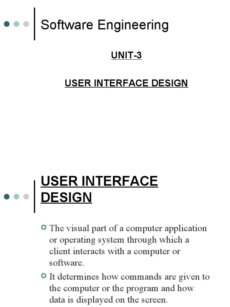 Lecture 14 User Int Design | PDF | Graphical User Interfaces | Icon ...