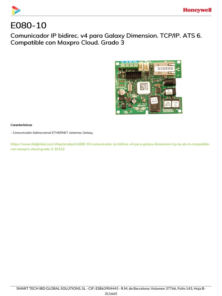 Technical Sheet E080-10 | PDF
