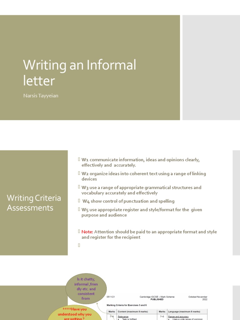 Writing An Informal Letter in Ibbb | PDF | Linguistics