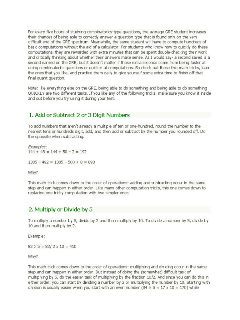 Quant Compilation | PDF | Multiplication | Numbers