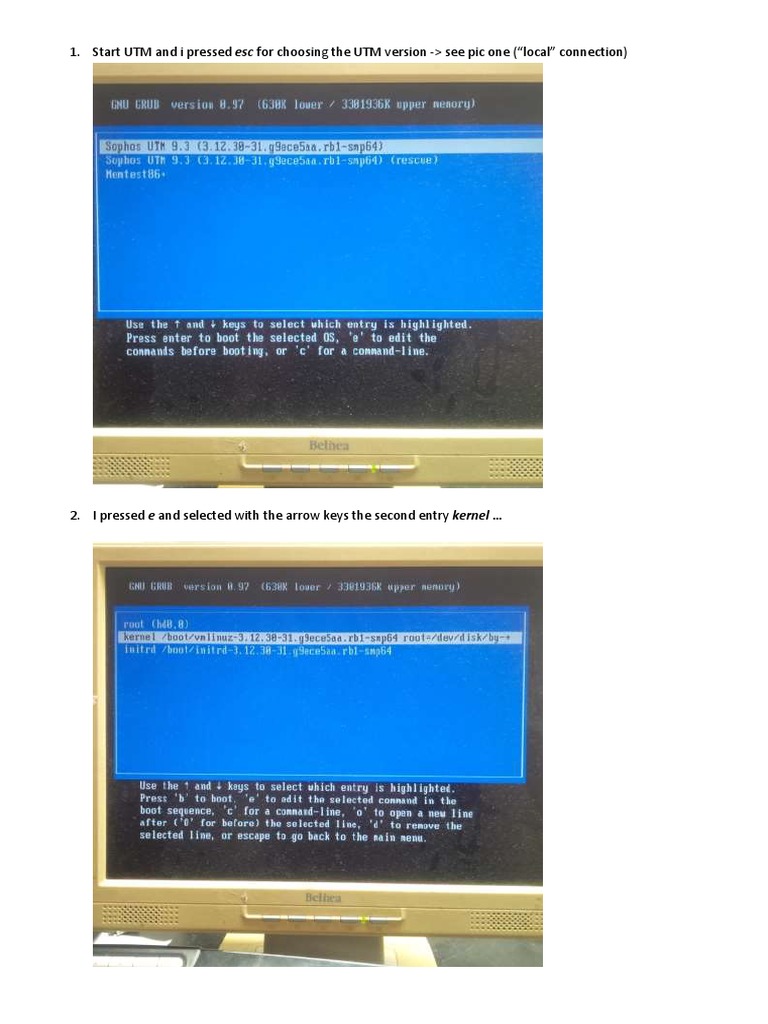 Troubleshooting UTM Boot and Login Issues | PDF