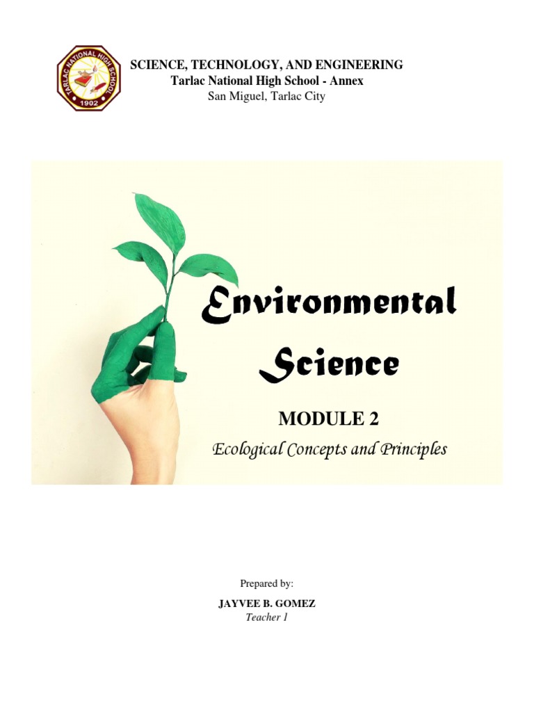Environmental Science Module 2 | PDF | Ecology | Ecosystem