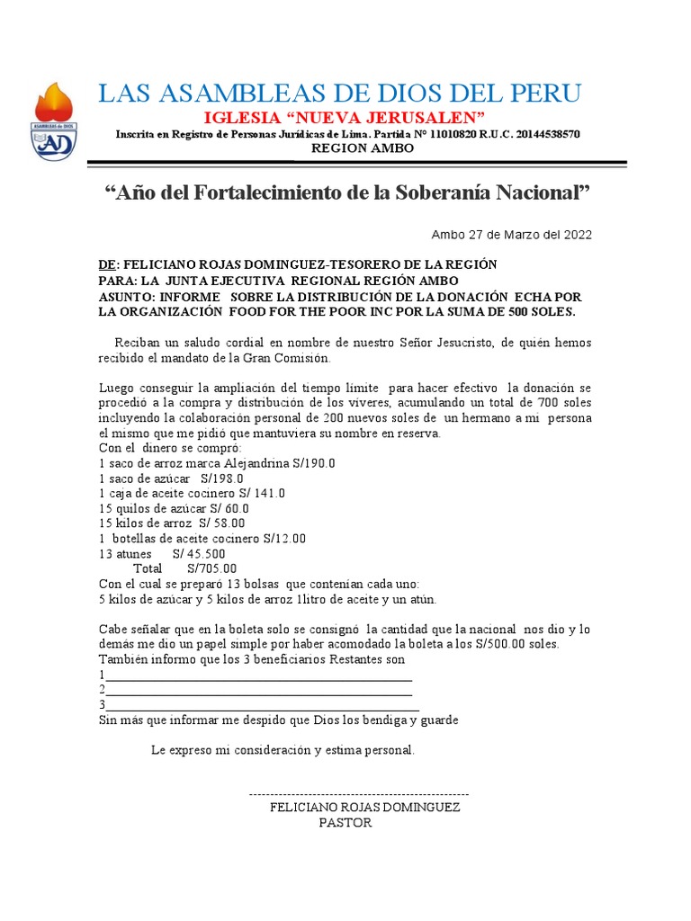 Las Asambleas de Dios Del Peru | PDF