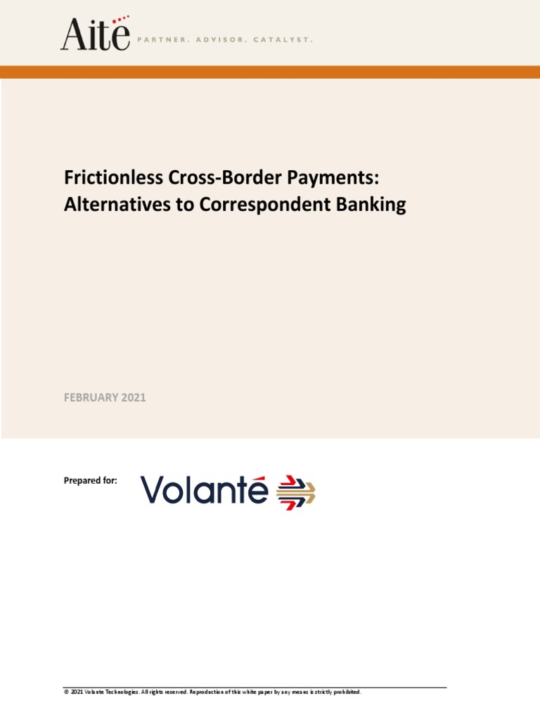 Frictionless Cross-Border Payments Alternatives To Correspondent ...