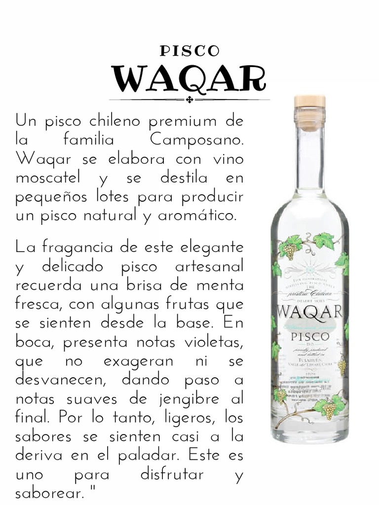 Pisco Waqar - Espinosa Pablo | PDF