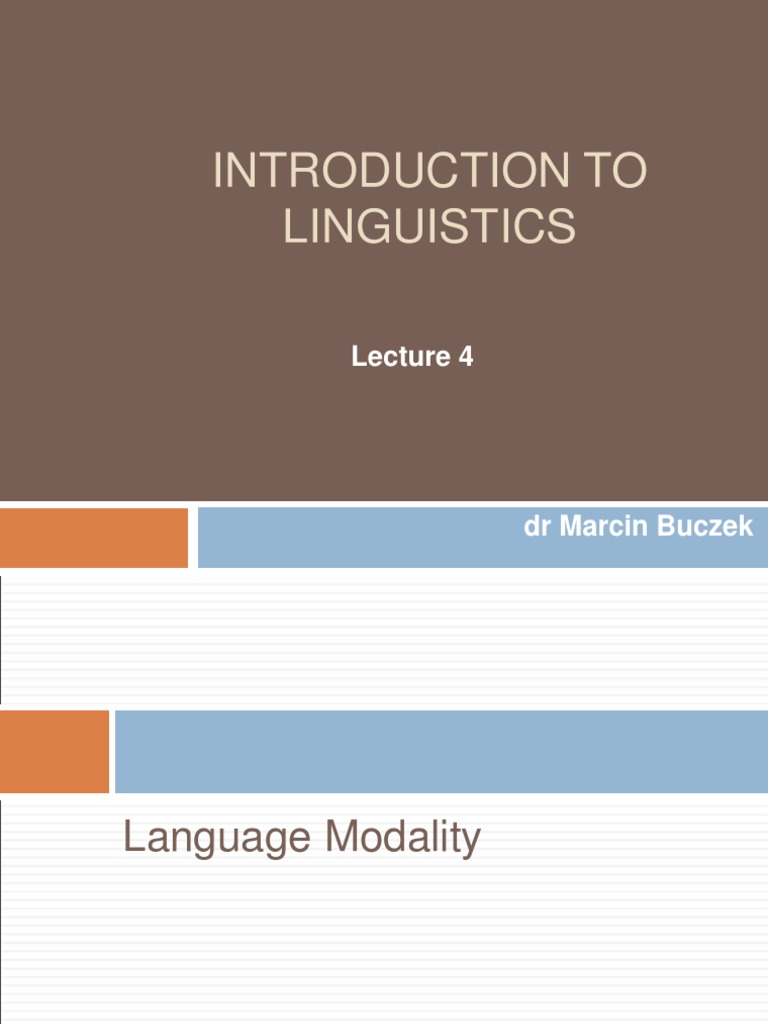 Introduction To Linguistics | PDF | Part Of Speech | Word