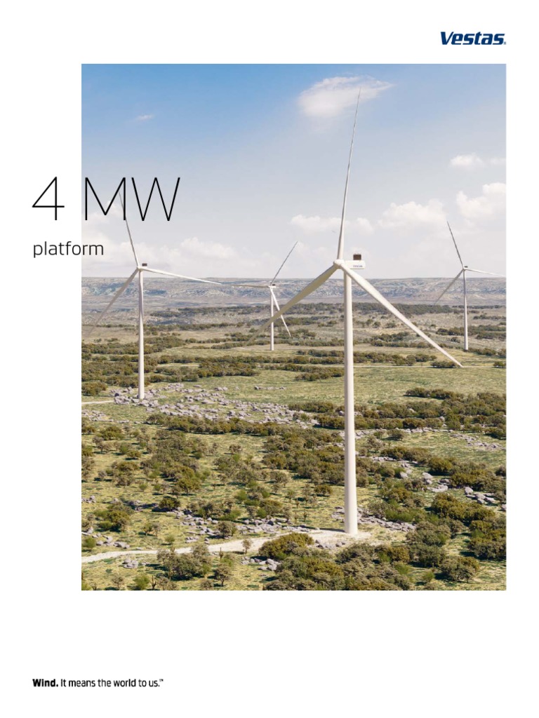 4MW Platform Brochure | PDF | Wind Power | Wind Turbine