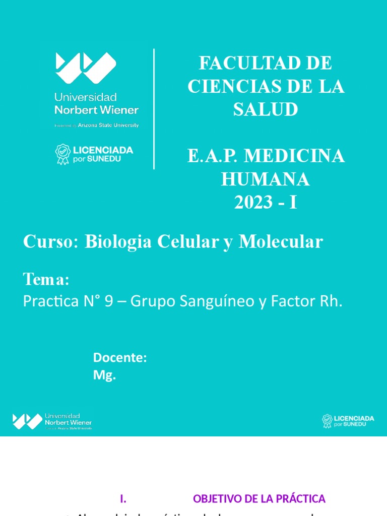 Practica #9 - Grupo Sanguineo y Factor RH | PDF | Tipo de sangre | Fisiología