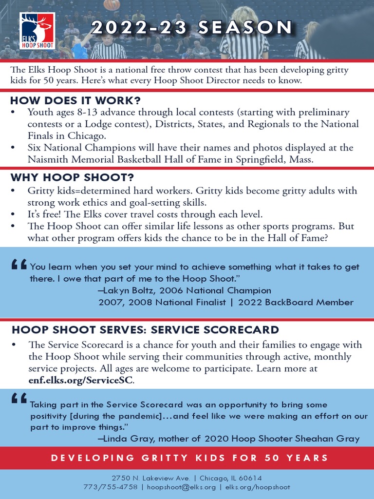 Hoop Shoot Information-1 | PDF