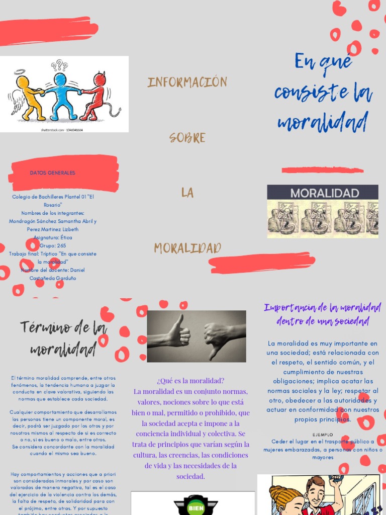 en Que Consiste La Moralidad | PDF | Moralidad | Comportamiento