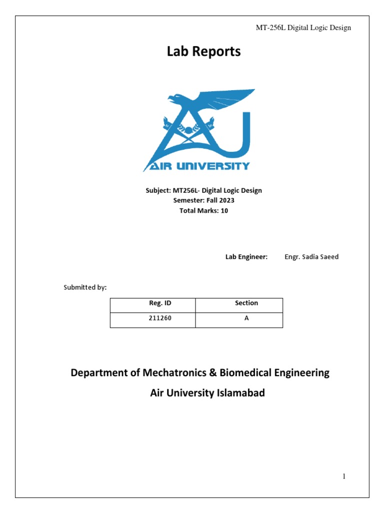 Lab No 3 (DLD) | PDF | Boolean Algebra | Teaching Mathematics