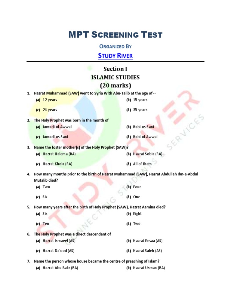 Test#2 MPT - Free Practice Test by Study River PDF | PDF | Chlorine ...