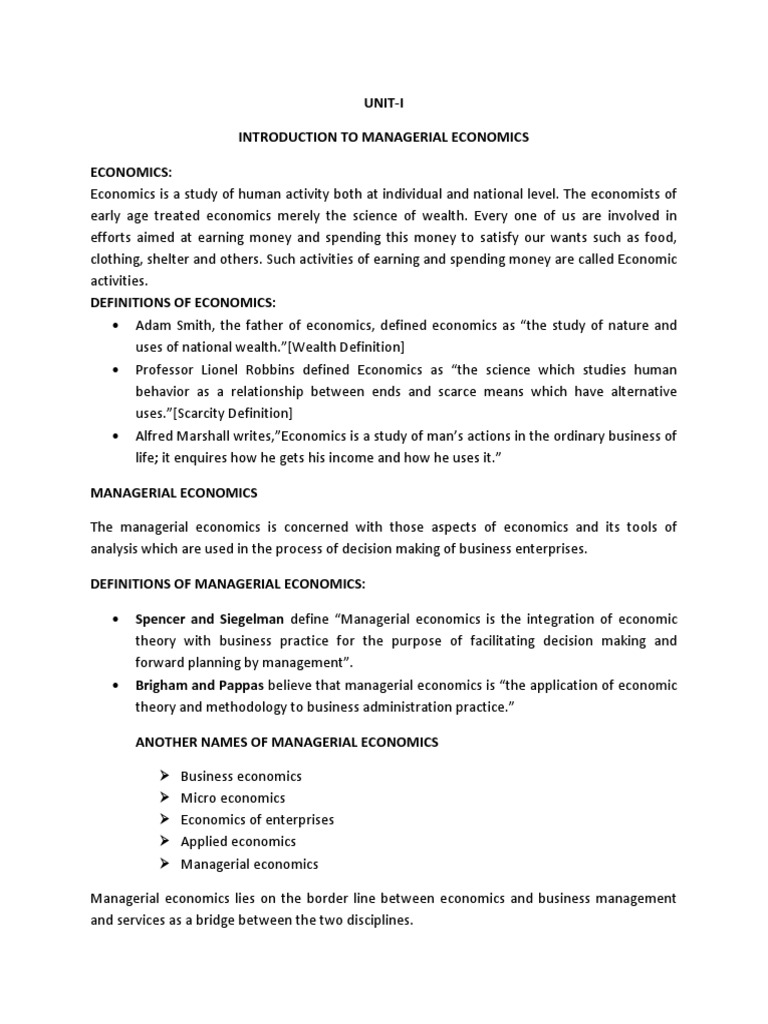 Mefa Unit I | PDF | Demand | Price Elasticity Of Demand