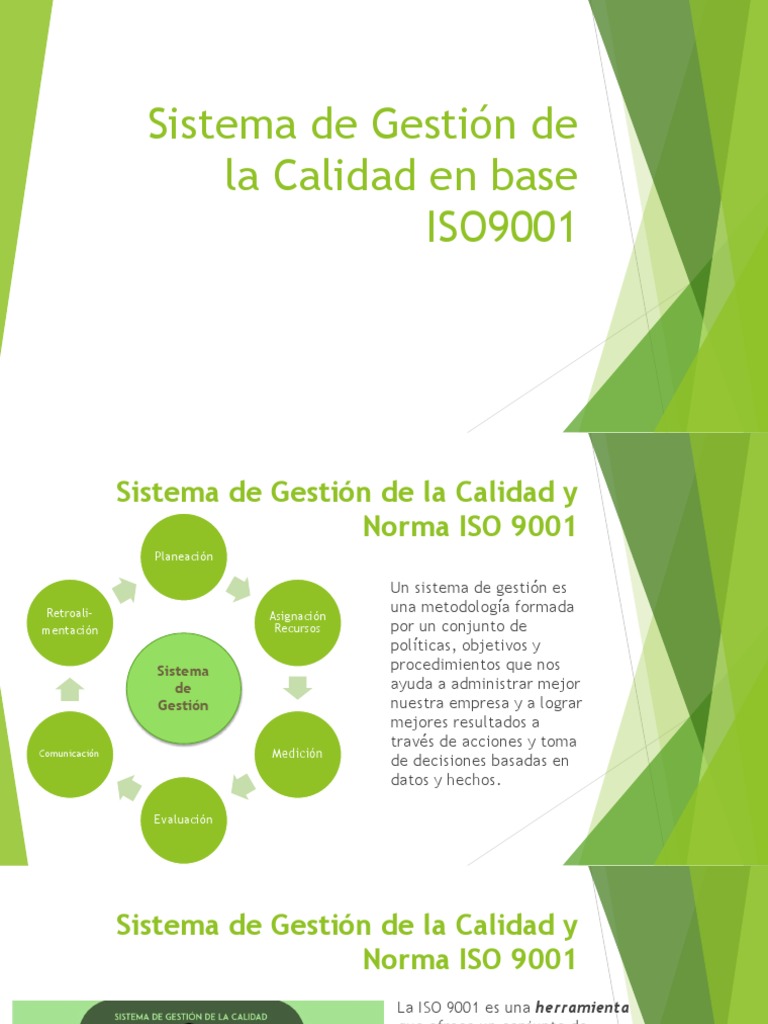 Sistema de Gestión de Calidad en baso ISO 9001:15 | PDF | Calidad (comercial) | Sistema de ...