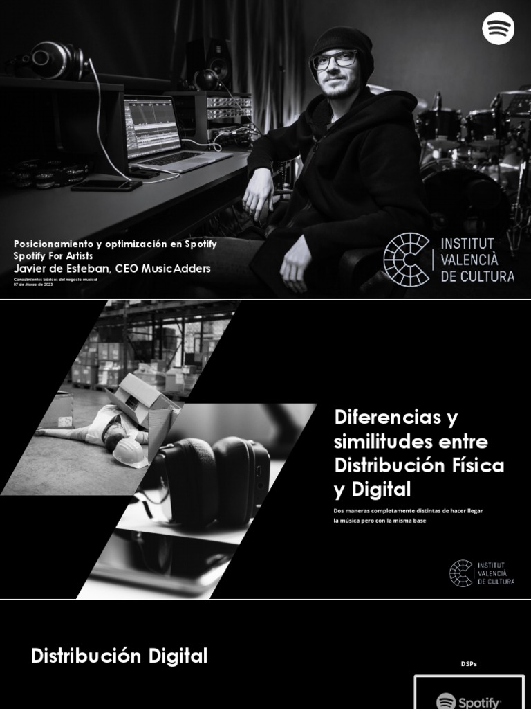 Presentacion Spotify For Artists | PDF | Spotify | Medios de comunicación en masa