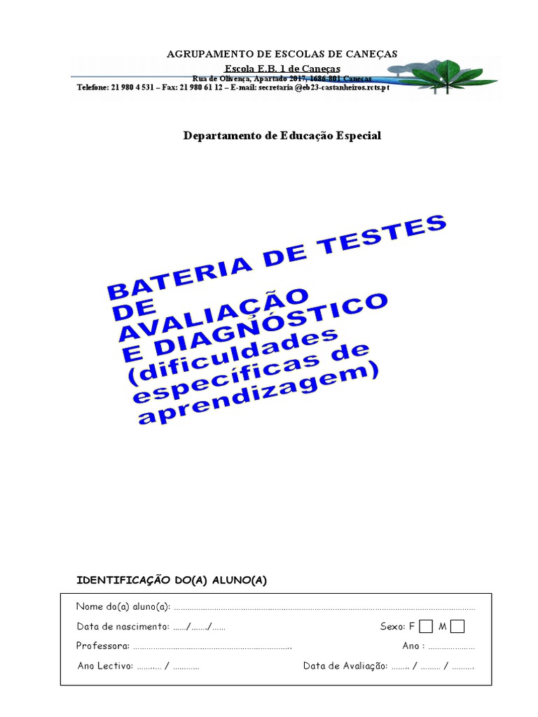 Ficha Individual do Aluno | PDF | Corpo humano | Percepção
