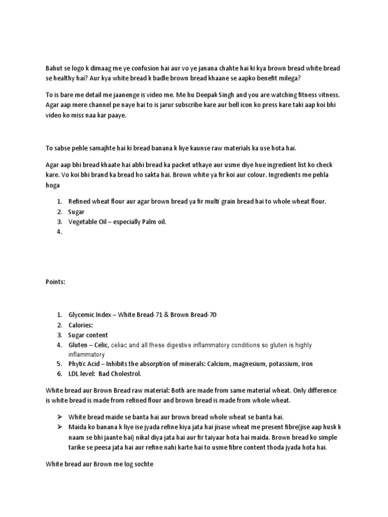 Bread Health Facts for Fitness Fans | PDF | Whole Grain | Breads