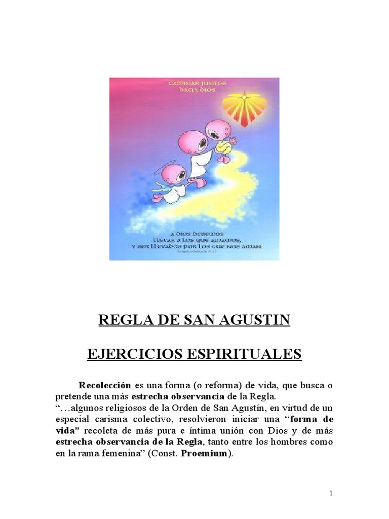 Regla de San Agustin | PDF | Ascetismo | Agustín De Hipopótamo