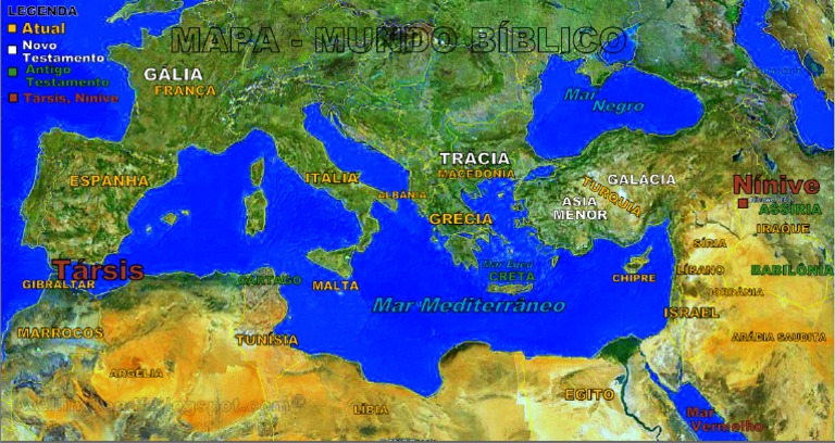 Map Bible World - Tarsis Ninive | PDF
