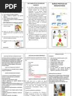 Tríptico Cultura de Inocuidad | PDF | Alimentos | Seguridad alimenticia