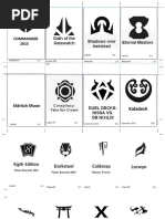 Magic: The Gathering Set List | PDF | Setting | Trading Cards