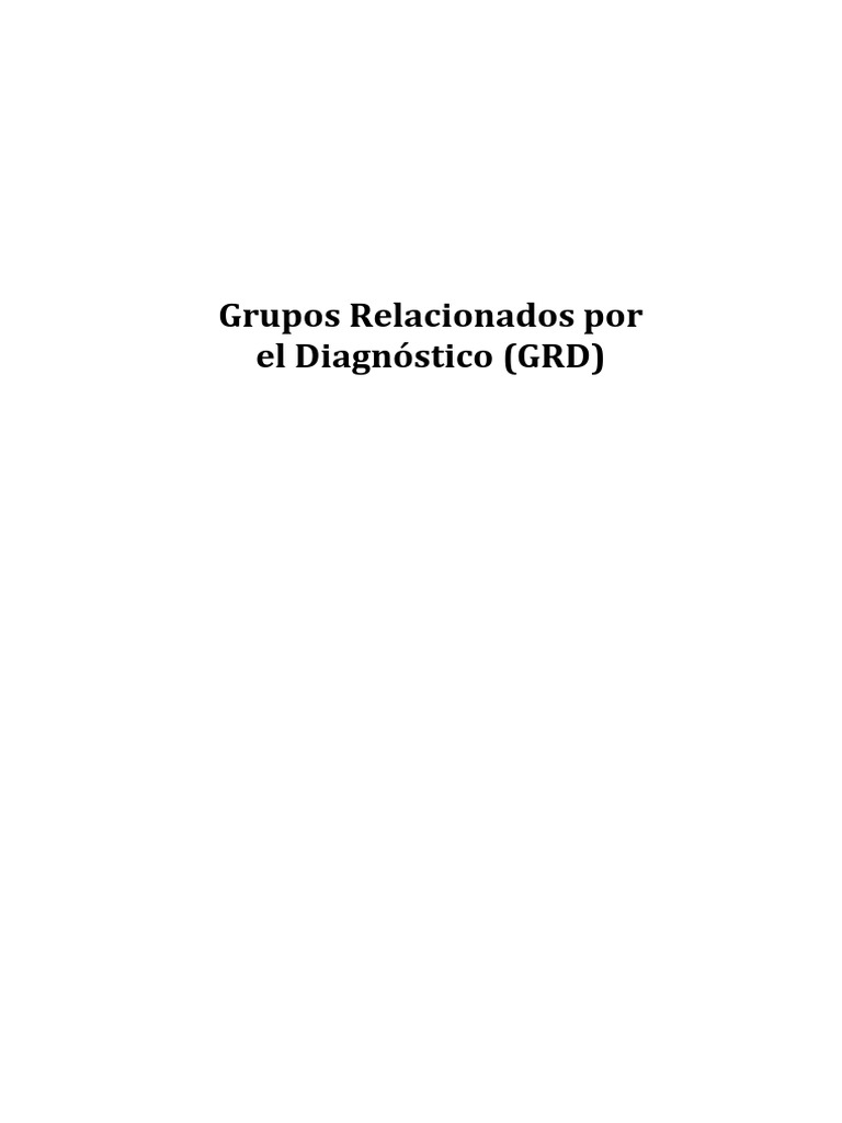 Curso GRD | PDF | Hospital | Medicare (Estados Unidos)