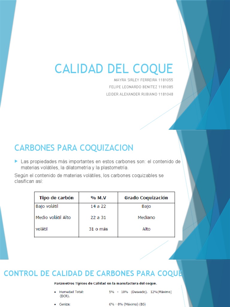 Calidad y Características del Coque | PDF