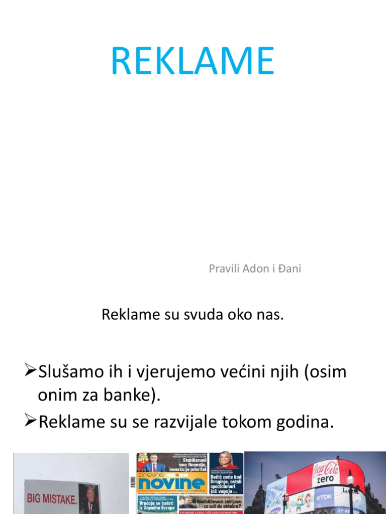 Reklame | PDF