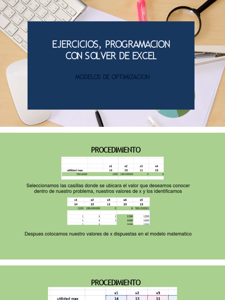 Ejercicios, Programacion Con Solver de Excel | PDF | Carne