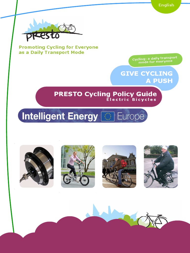 Presto - Cycling Policy Guide Electric Bicycle | PDF