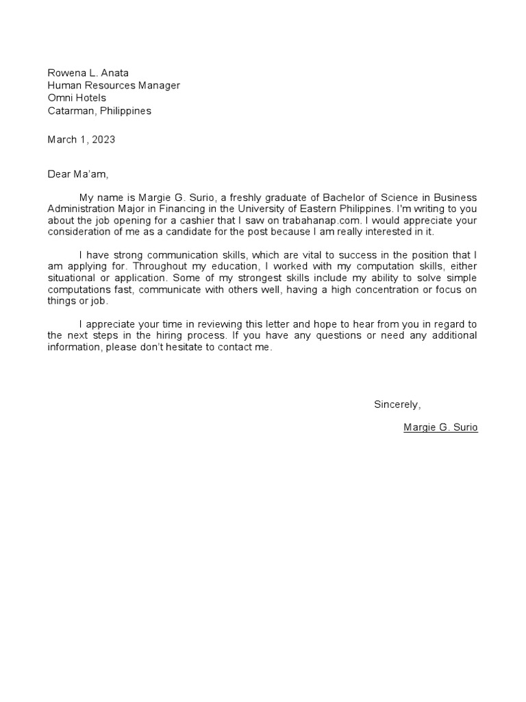 Application Letter All | PDF | Communication | Human Resources