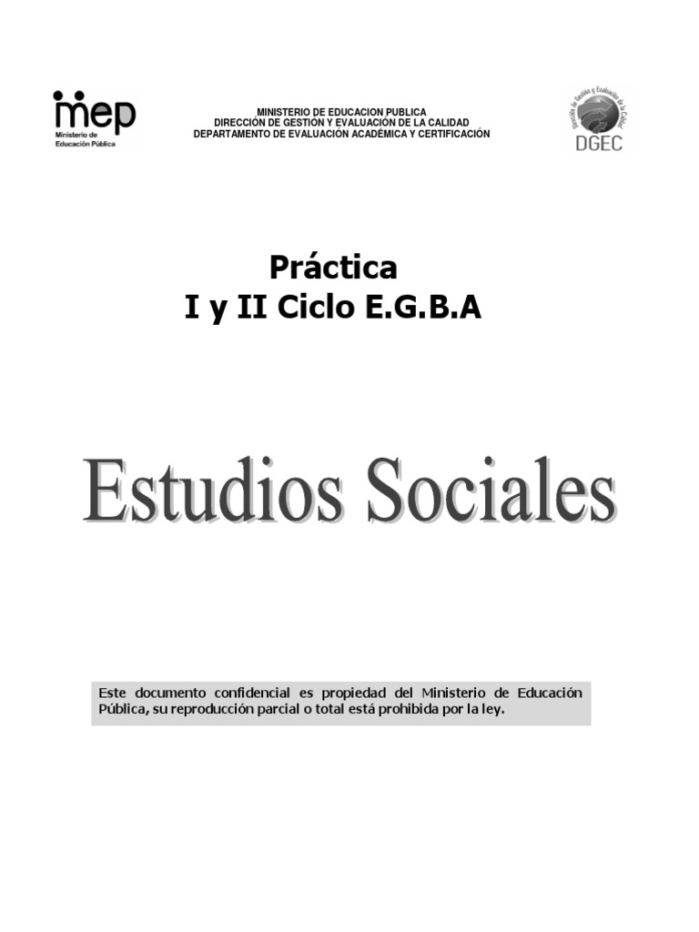 Practica-Estudios Sociales-Ii Ciclo | PDF | Costa Rica | Clima