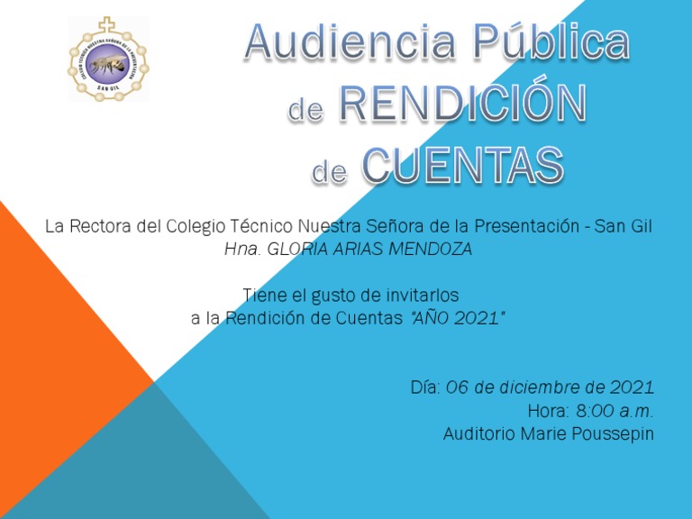 Invitación Rendición de Cuentas | PDF