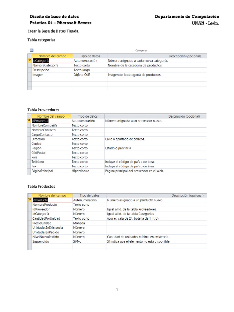 Practica 04 Access | PDF