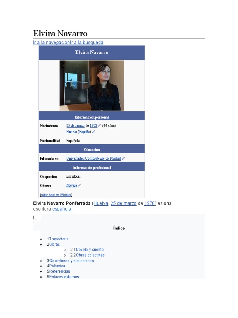 Elvira Navarro | PDF