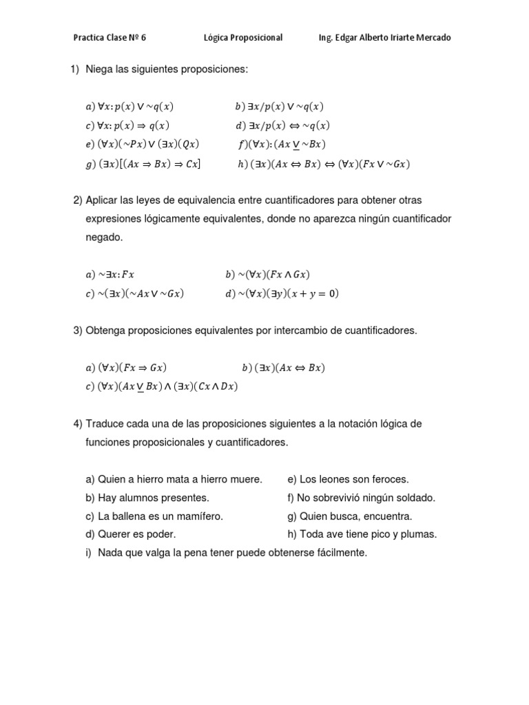 Practica Clase #6 | PDF