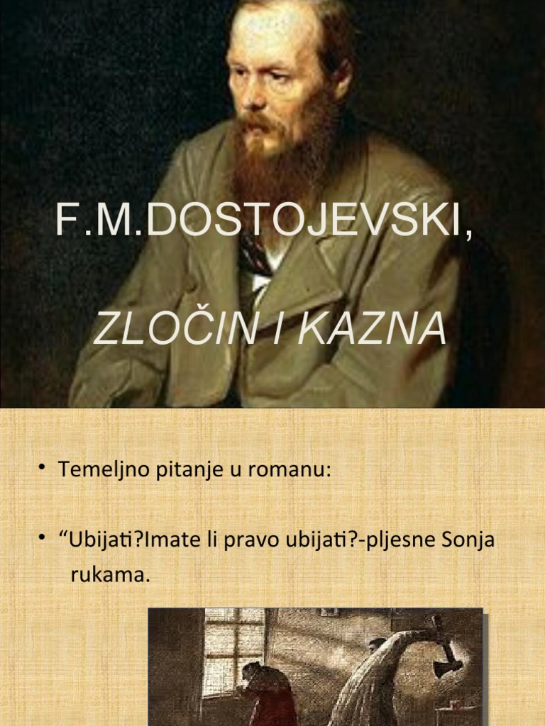 Zločin I Kazna - Prezentacija | PDF