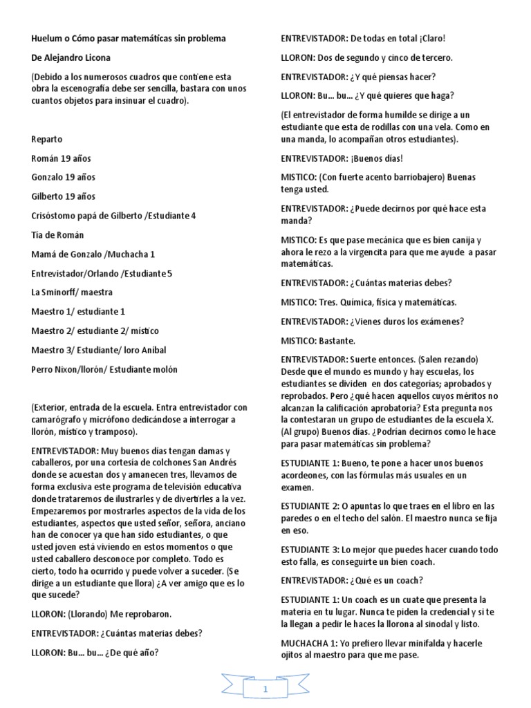 Huelum o Cómo Pasar Matemáticas Sin Problema | PDF