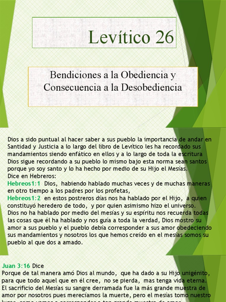 Levítico 26 | PDF | Libro del éxodo | Moisés