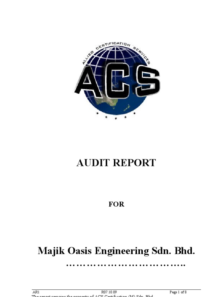 AR1 Audit - Report (Stage 2) Majik | PDF | Iso 9000 | Audit